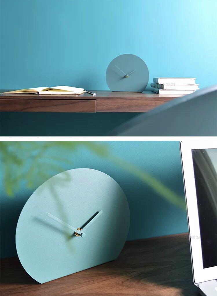 PI Stylish Minimalist Semi Circle Clock, Furniture & Home Living, Home ...