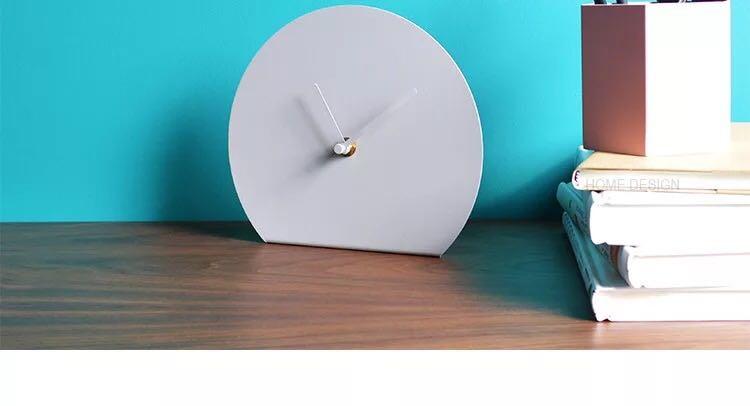 PI Stylish Minimalist Semi Circle Clock, Furniture & Home Living, Home ...