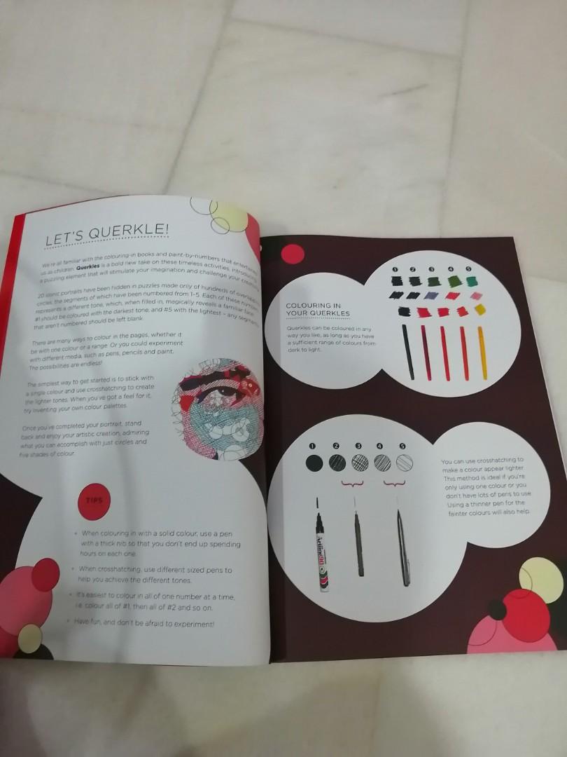 Querkles colouring by numbers, Books & Stationery, Stationery on Carousell