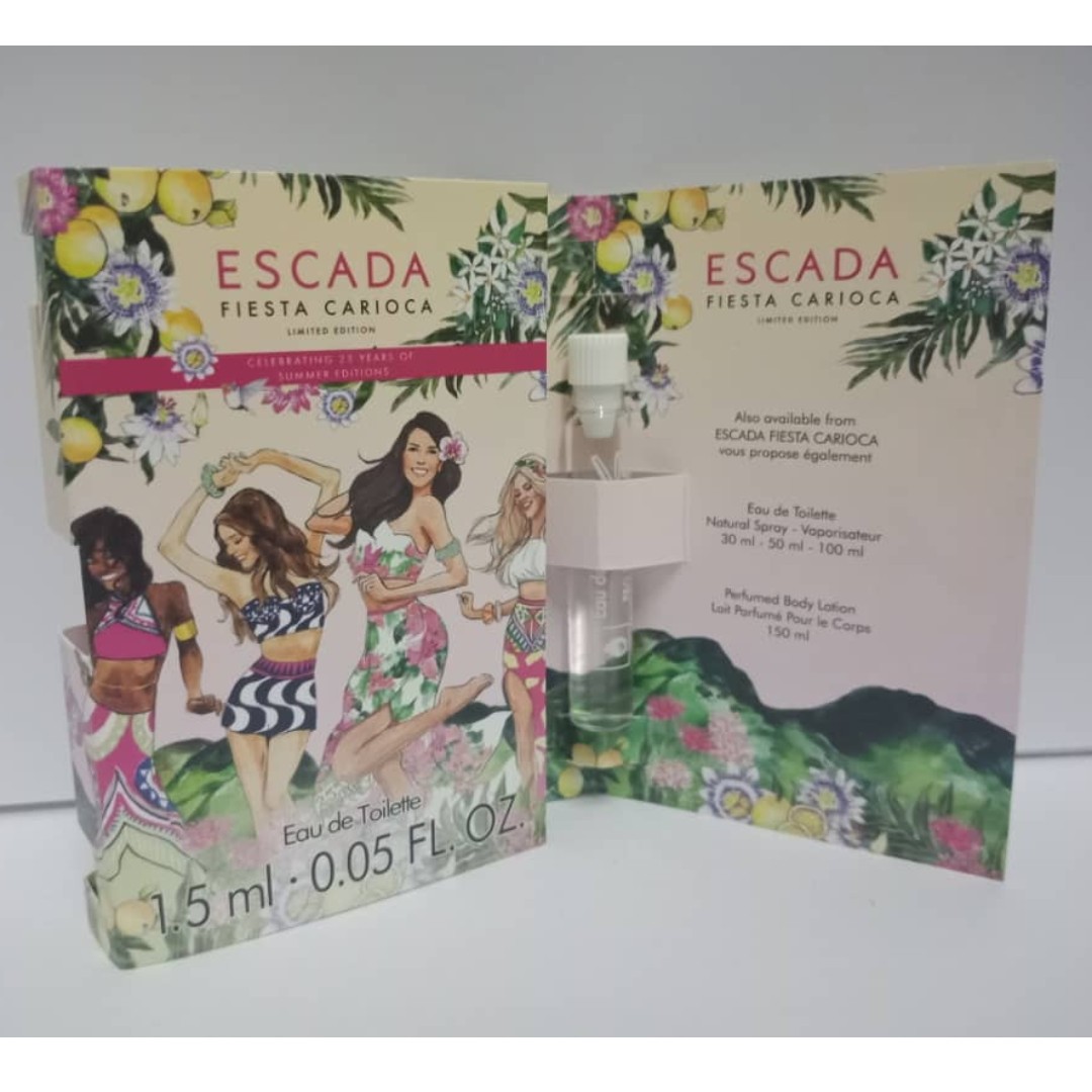 **READY STOCK** 1-2ml ORIGINAL VIAL PERFUME ESCADA FIESTA CARIOCA ...