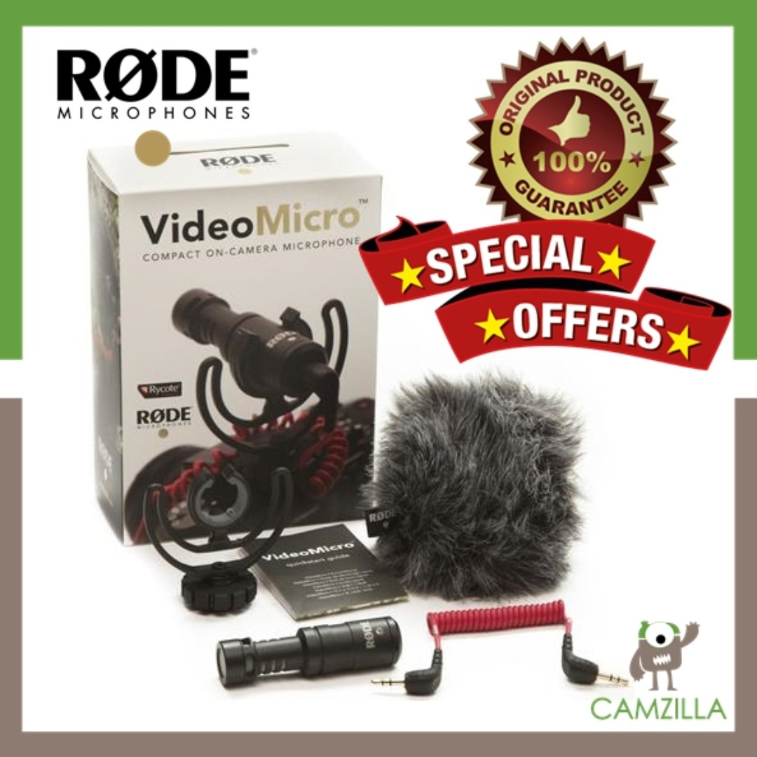 Rode VideoMic Micro Compact On Camera Microphone, Photography, Video ...