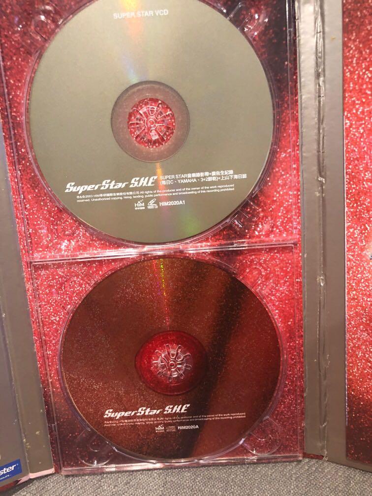 S.H.E Super Star album (with VCD and limited edition stamps on album ...