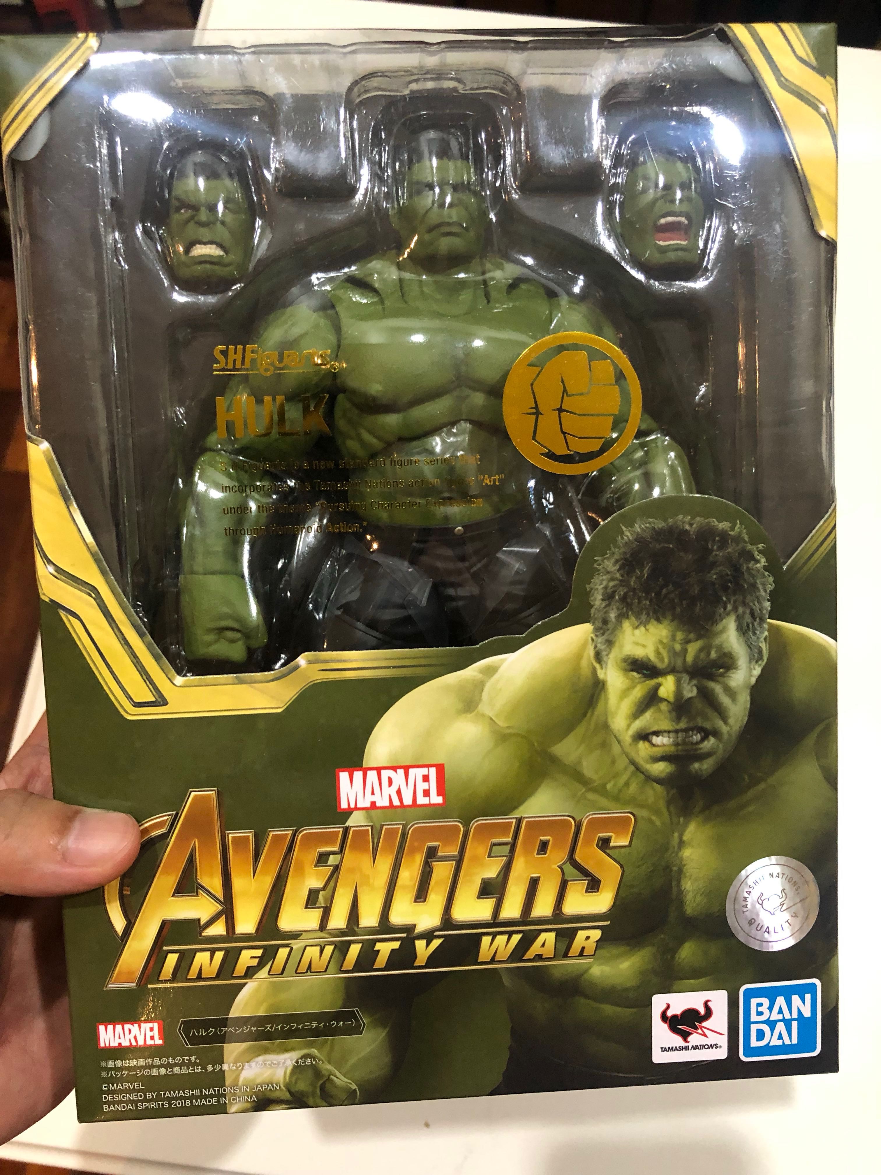 s.h.figuarts SHF Hulk Infinity War, Hobbies & Toys, Toys & Games on ...
