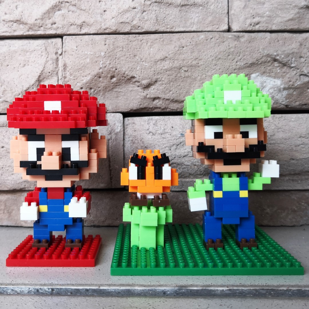 Super Mario and Luigi building block microblock set, Hobbies & Toys ...