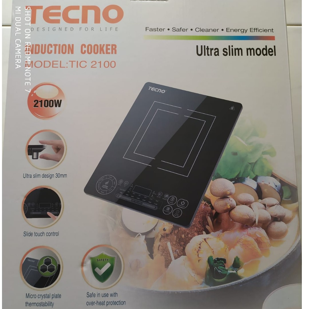 TECNO Ultra Slim Portable Induction Cooker TIC 2100, TV & Home ...