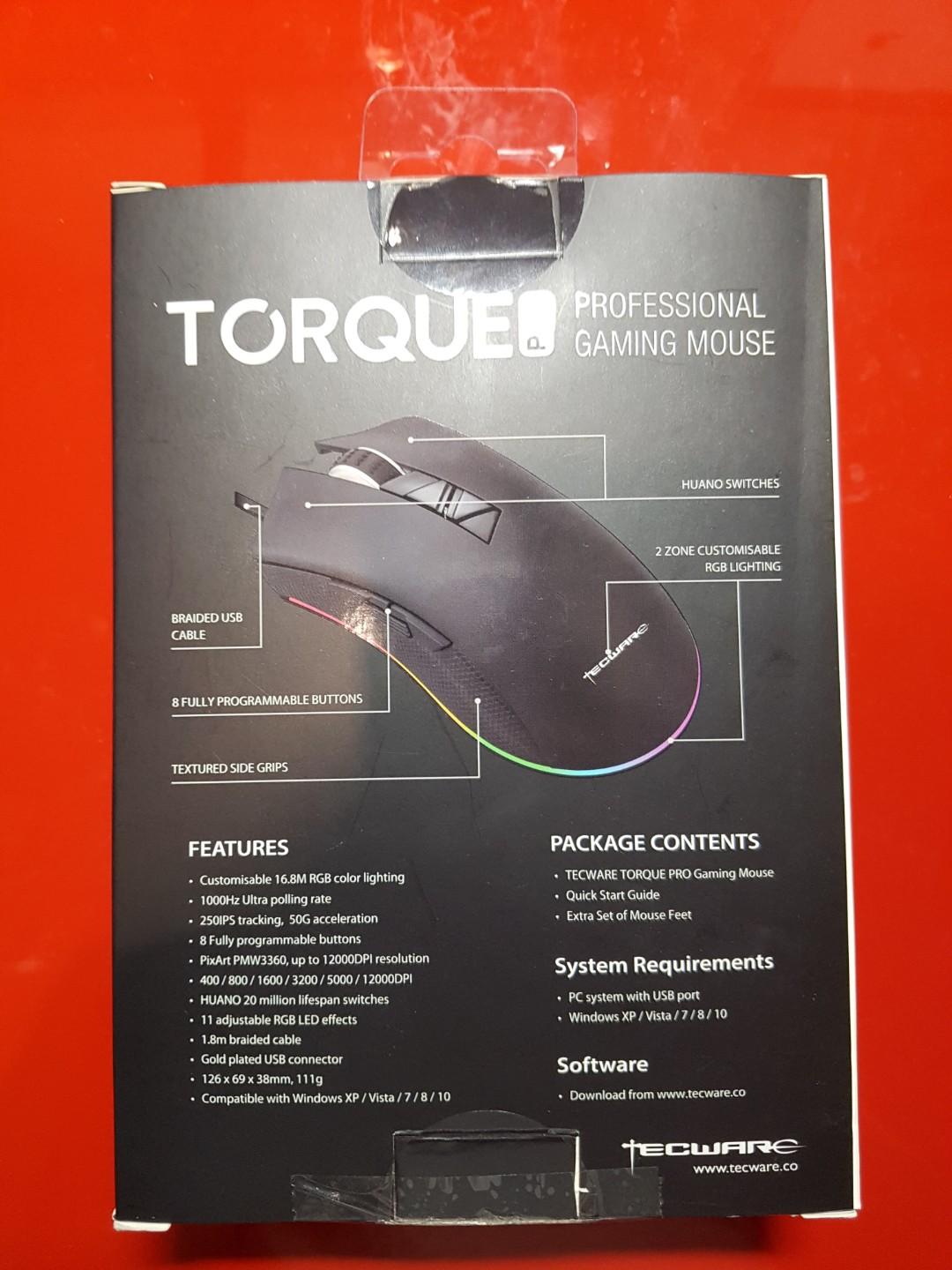 Tecware torque pro RGB mouse, Computers & Tech, Parts & Accessories ...