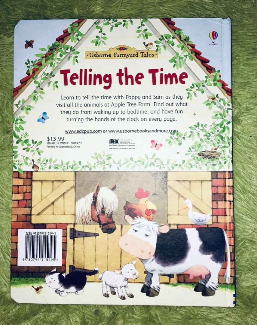 Telling time book by Usborne for 3-7 years old, Hobbies & Toys, Books ...