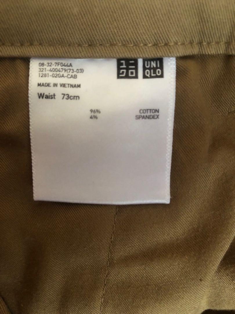 Uniqlo Khaki Chinos - tapered, Women's Fashion, Bottoms, Other Bottoms ...