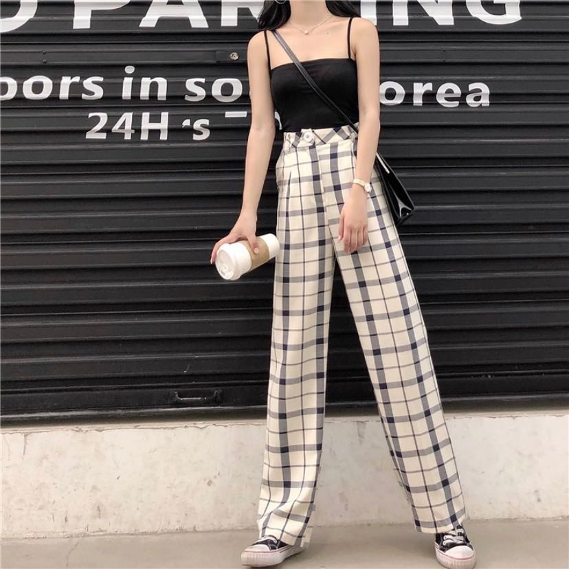 Uzzlang korean chic style pants, Women's Fashion, Bottoms, Other ...