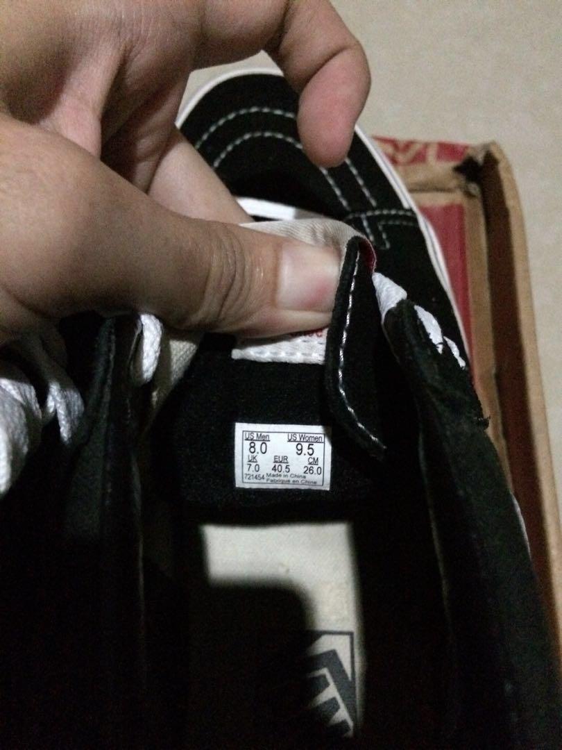 Vans Sk8 Hi BW Original ukuran US 8 40,5, Fesyen Pria, Sepatu ...