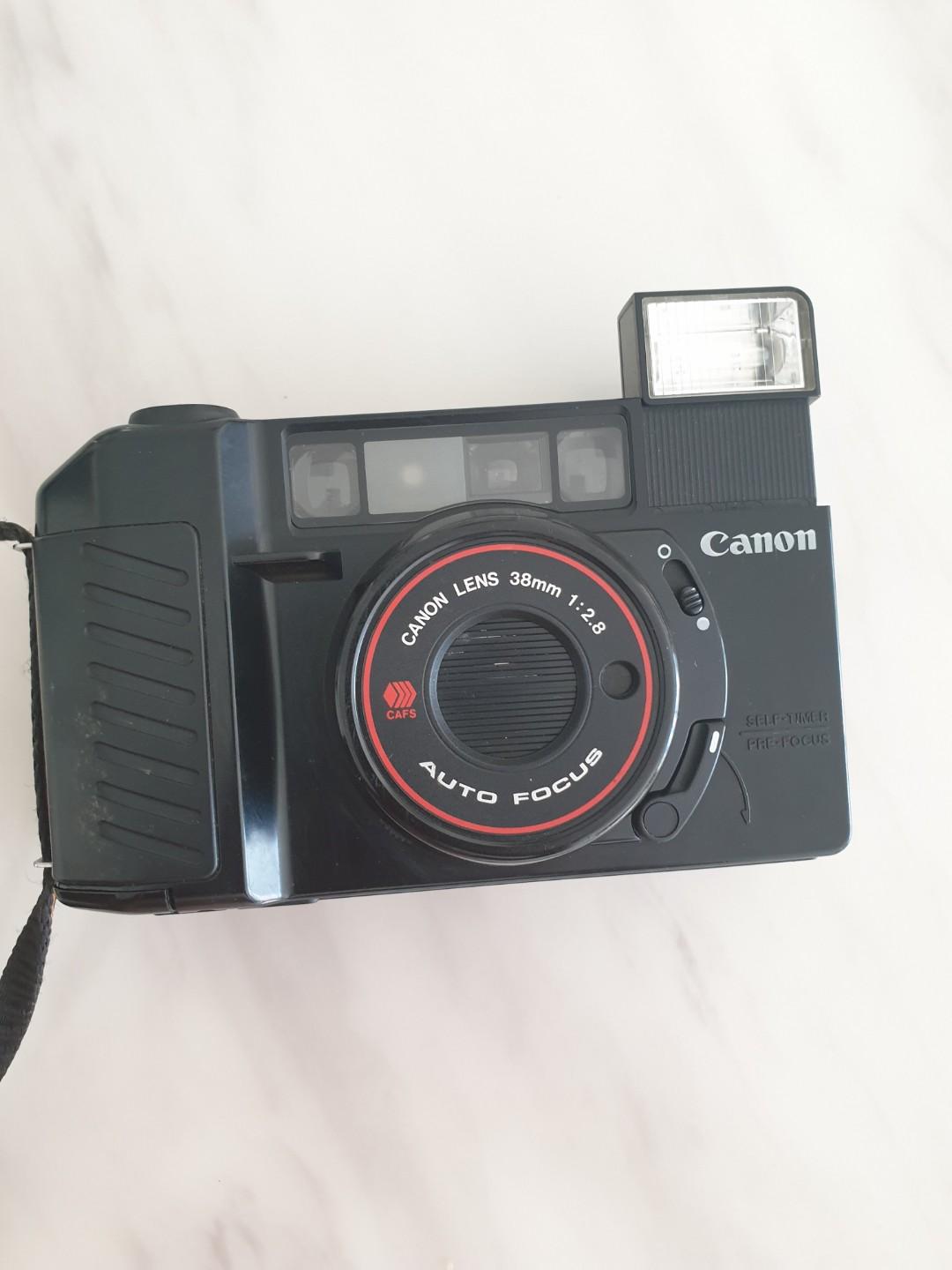 Vintage Canon Sure Shot camera, Photography, Cameras on Carousell