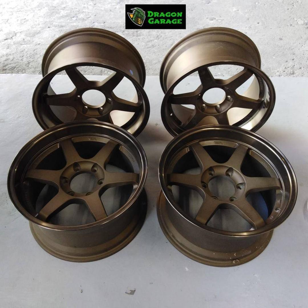 Volkrays TE37 Mags, Car Parts & Accessories on Carousell