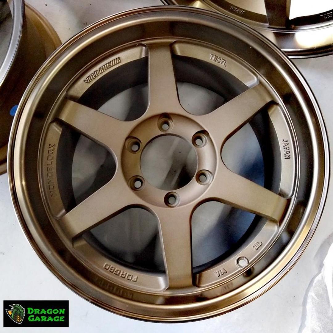 Volkrays TE37 Mags, Car Parts & Accessories on Carousell