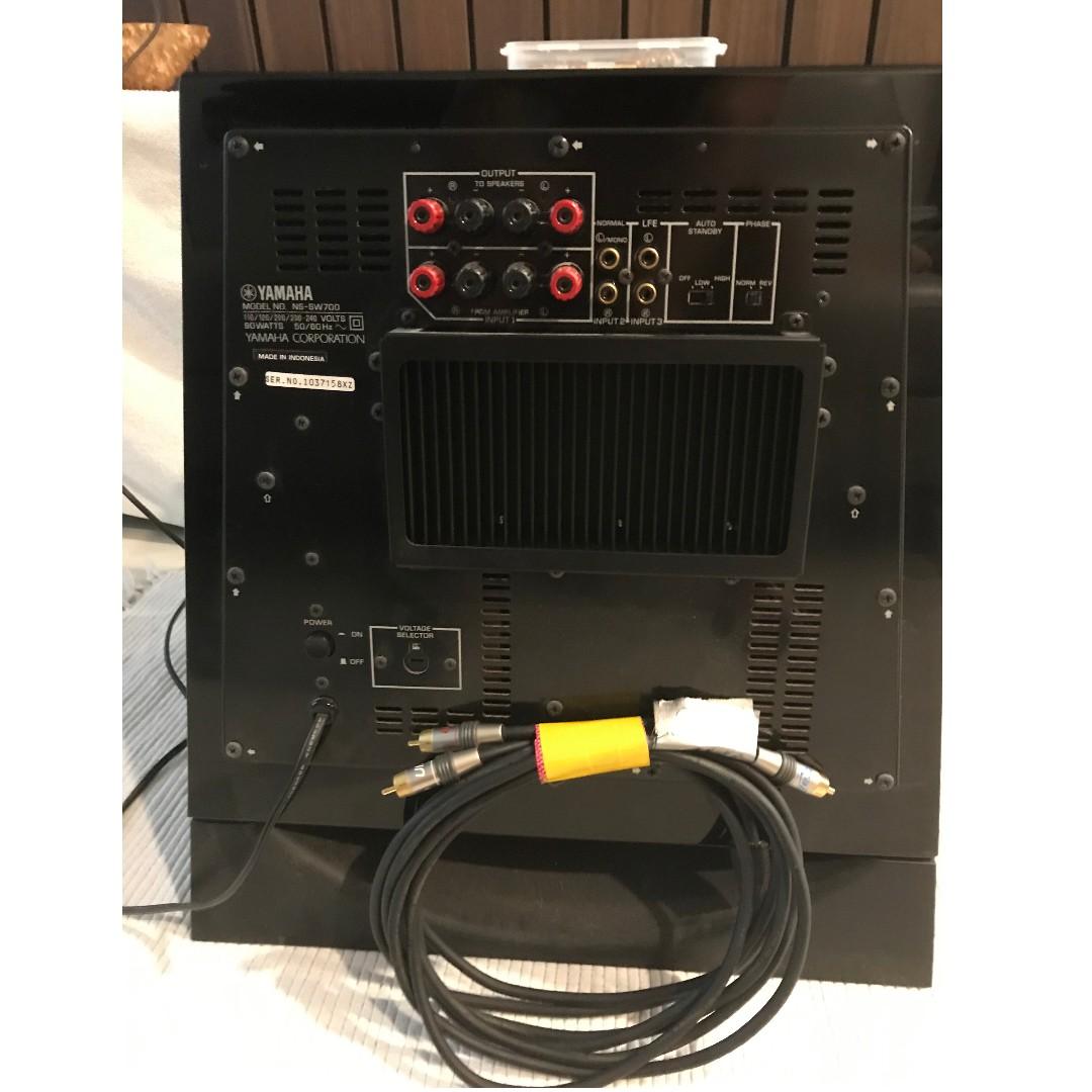Yamaha NS-SW700 Subwoofer with LFE cable, Audio, Soundbars, Speakers ...