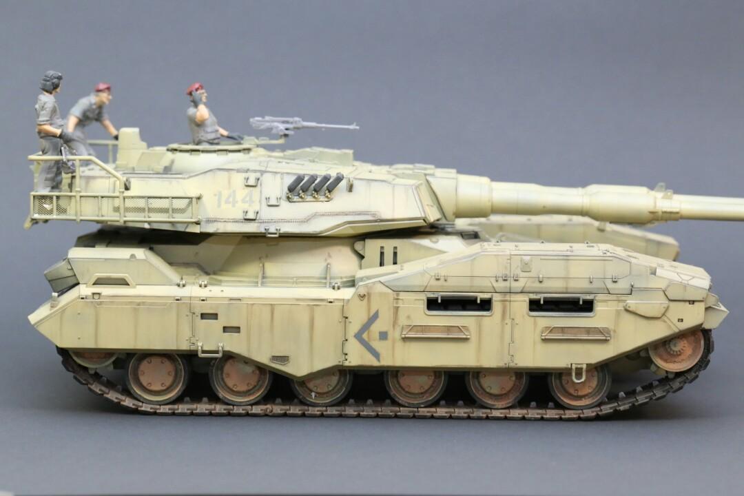 上色完成品,有舊化 Bandai 1/35 EFGF M61A5 聯邦軍 61式A5 坦克 機動戰士 高達 GUNDAM, 興趣及遊戲, 玩具 ...