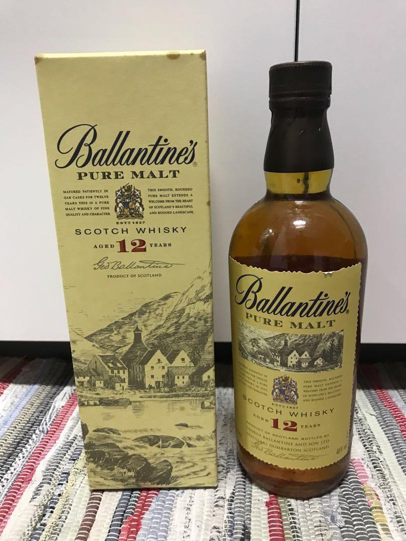 Ballantine’s Pure Malt 70cl Aged 12 Years, Food & Drinks, Alcoholic ...
