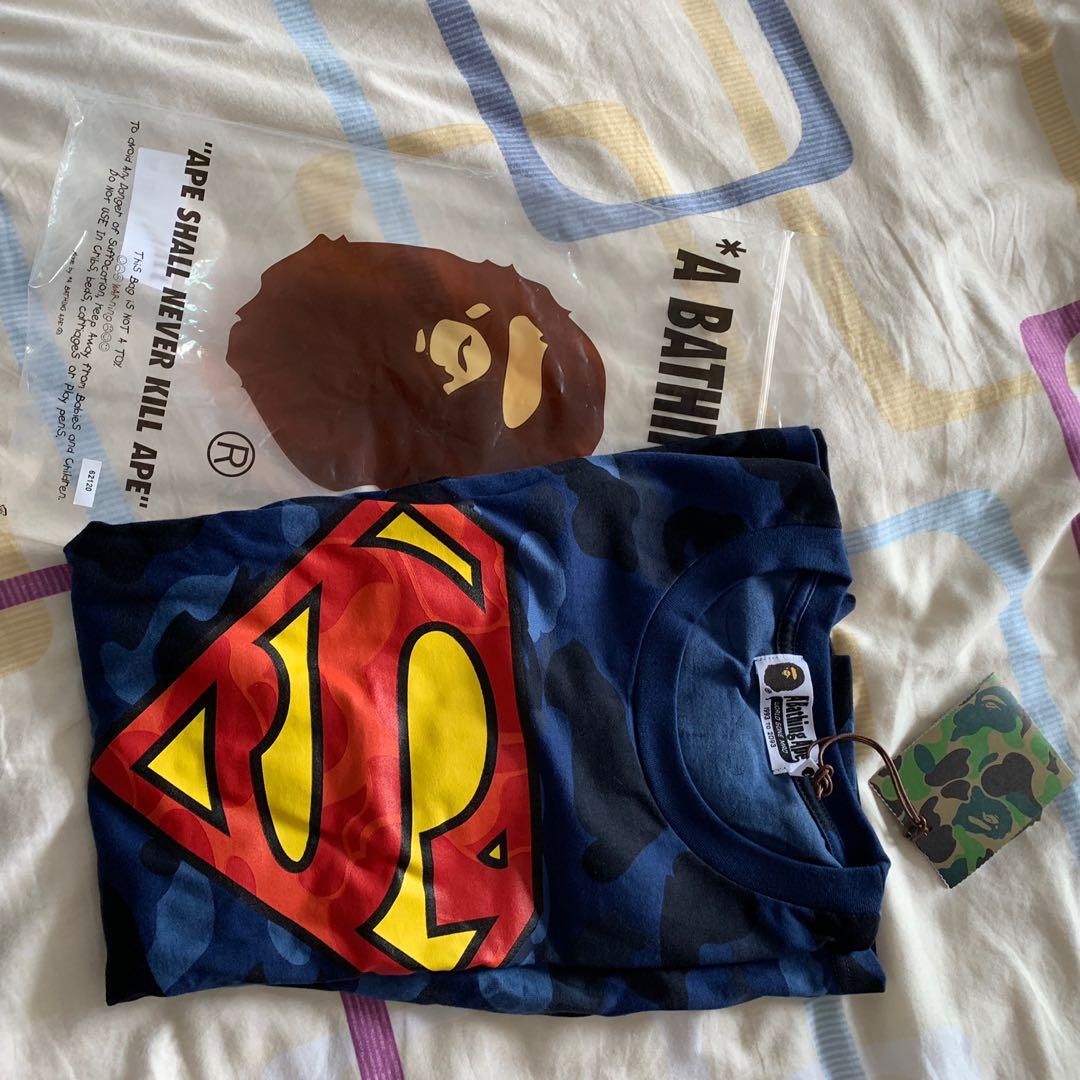 Bape Superman tshirt, Men's Fashion, Tops & Sets, Tshirts & Polo Shirts ...