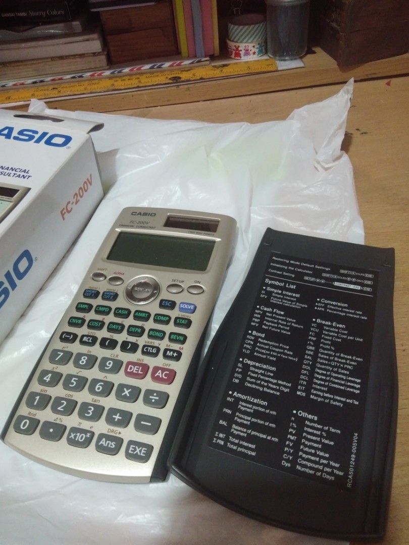 Casio fc-200v financial calculator, Computers & Tech, Office & Business ...