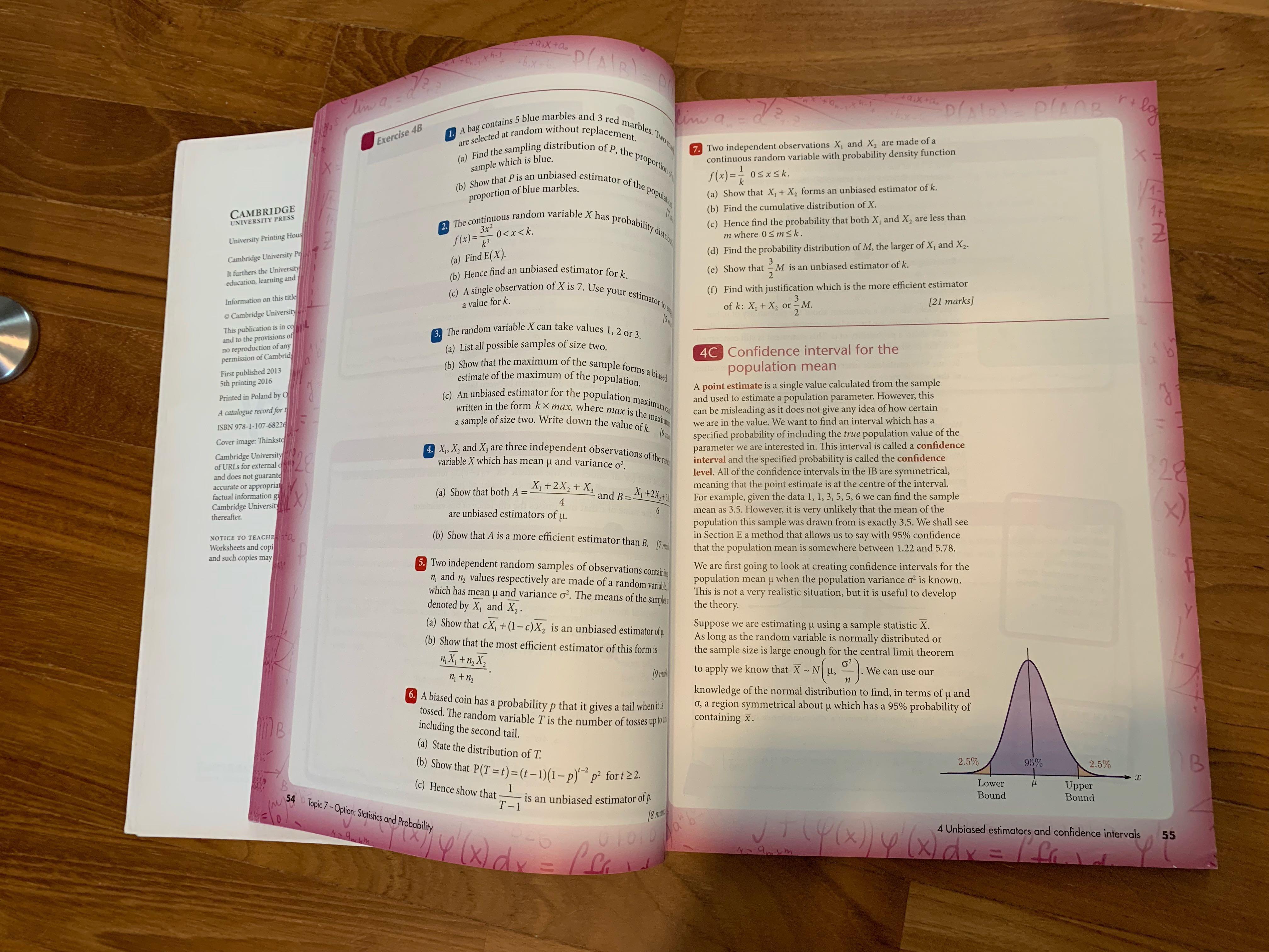 IB Math Textbook: HL Cambridge Options - Statistics & Probability ...