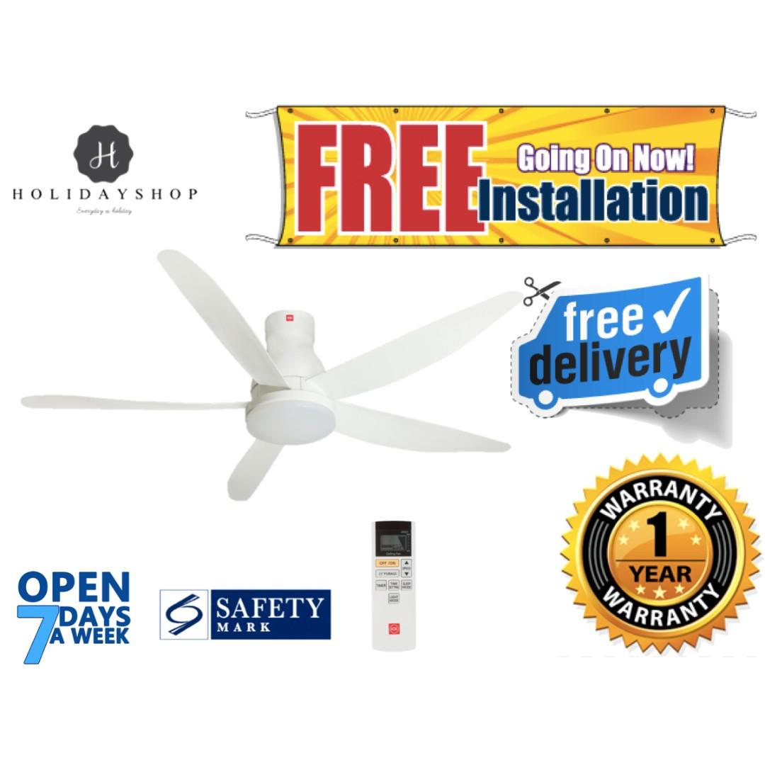 KDK U60FW Ceiling Fan With Light (150cm/ 60″), Furniture & Home Living ...