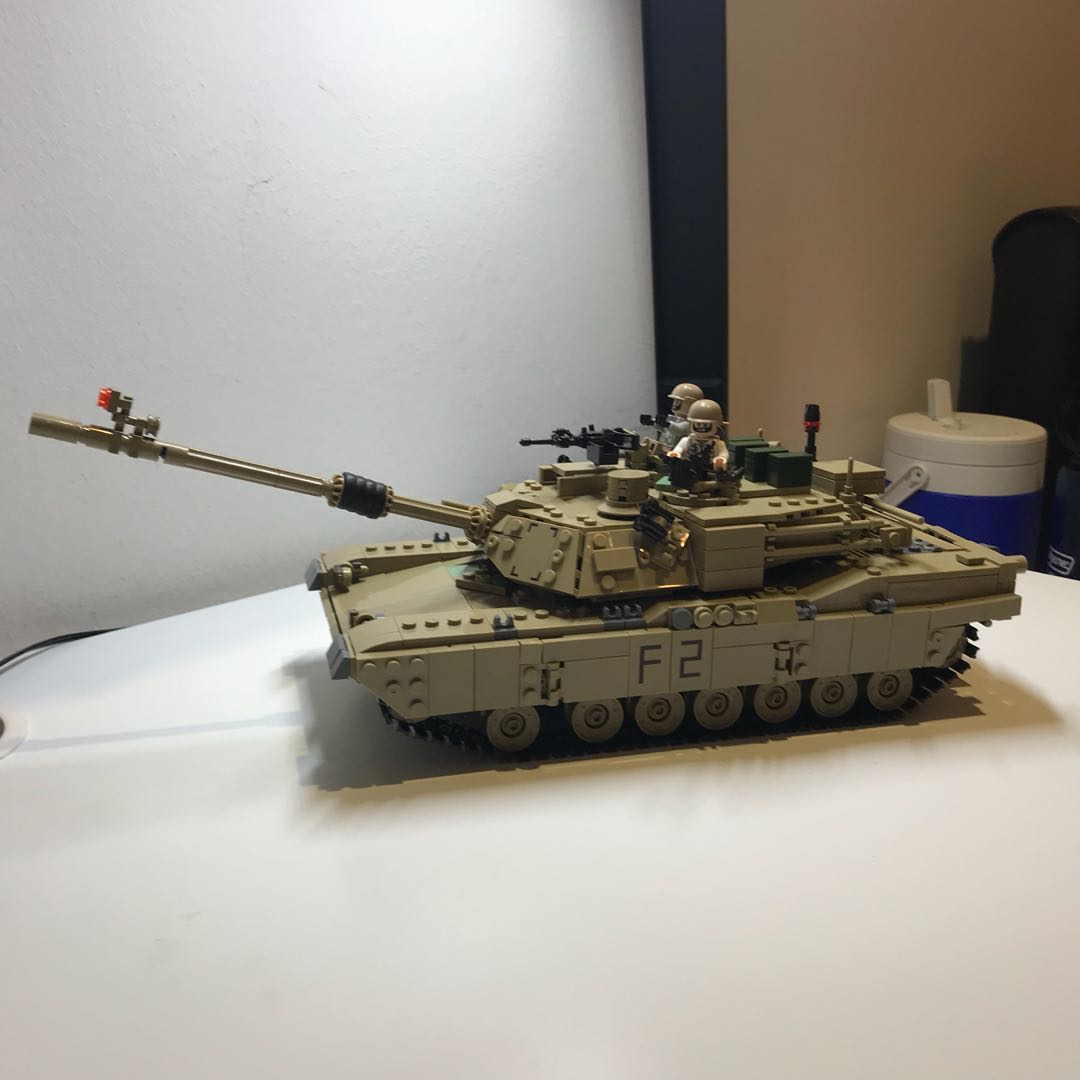 Lego Compatible custom modified M1A2 Abrams main battle tank military ...