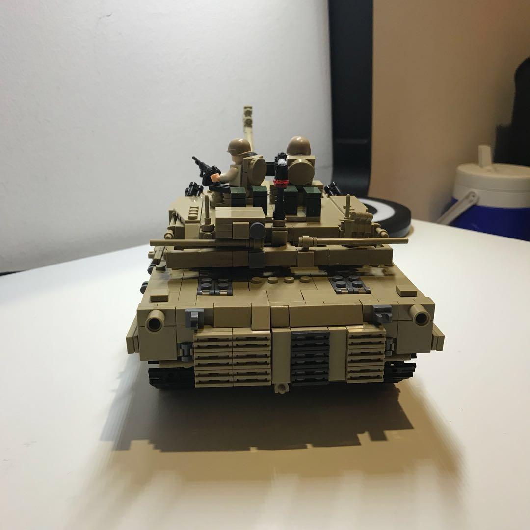 Lego Compatible custom modified M1A2 Abrams main battle tank military ...