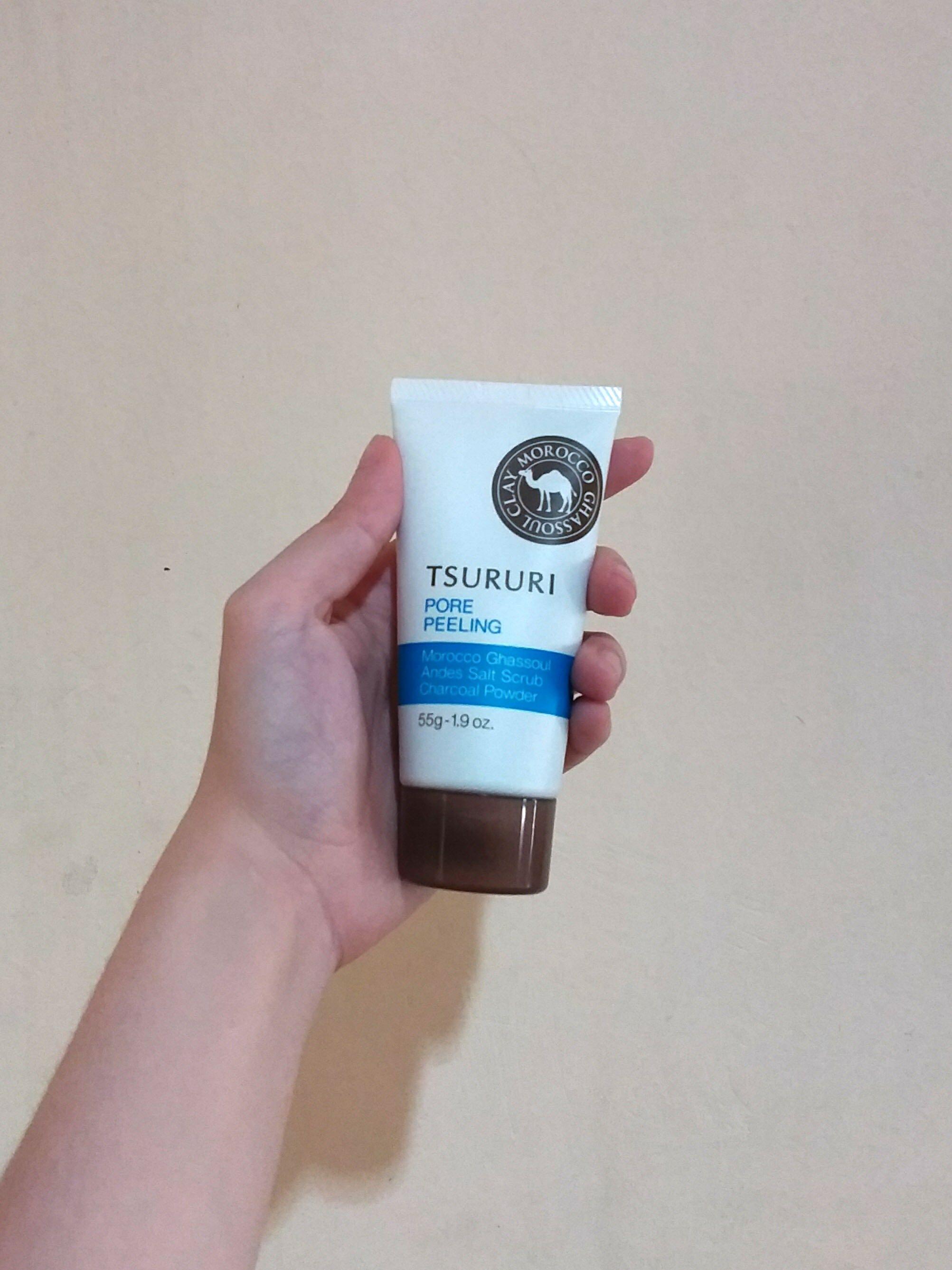 ORI Tsururi Morocco Ghassoul Clay Pore Peeling, Kesehatan & Kecantikan ...