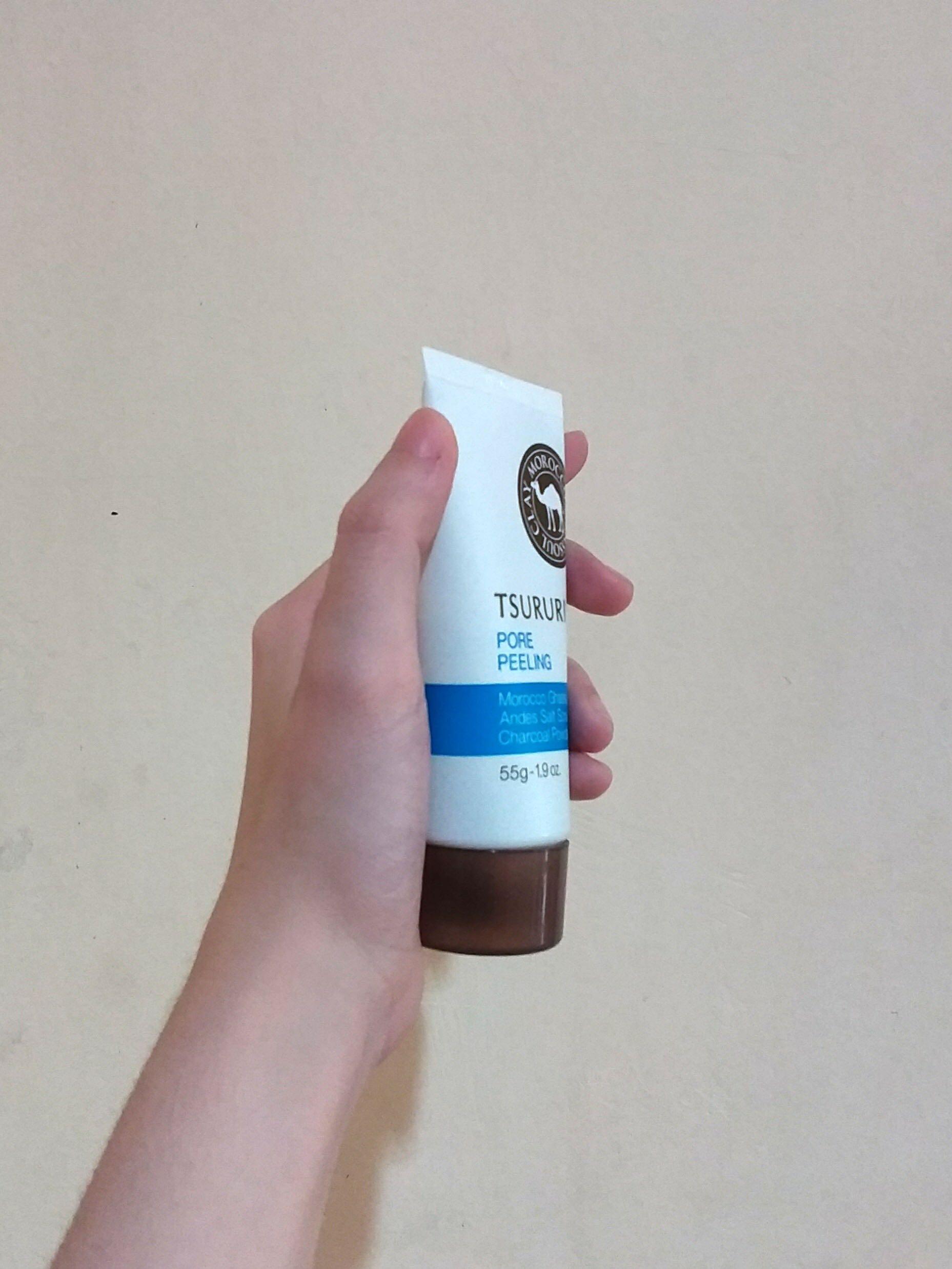ORI Tsururi Morocco Ghassoul Clay Pore Peeling, Kesehatan & Kecantikan ...