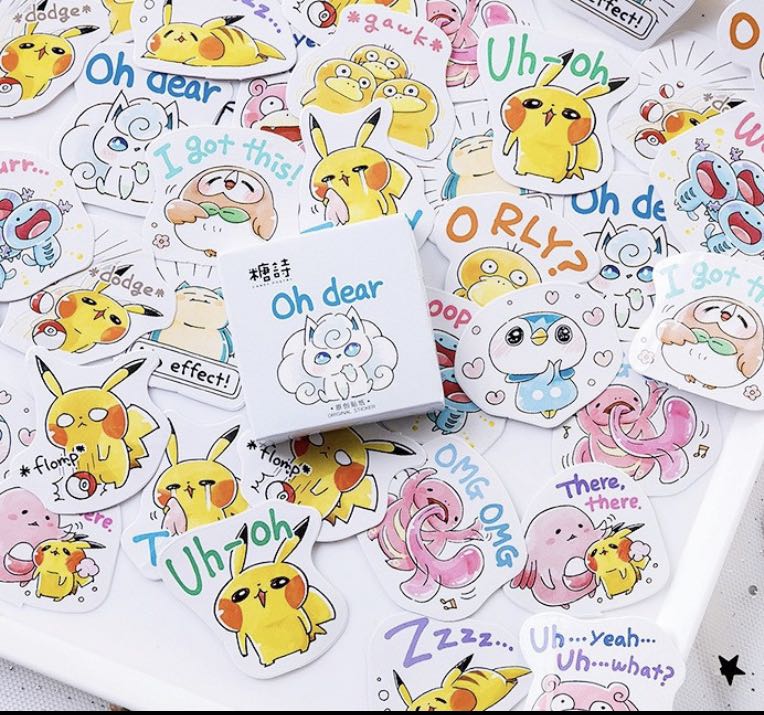 Pokemon Sticker, Hobbies & Toys, Stationery & Craft, Stationery ...