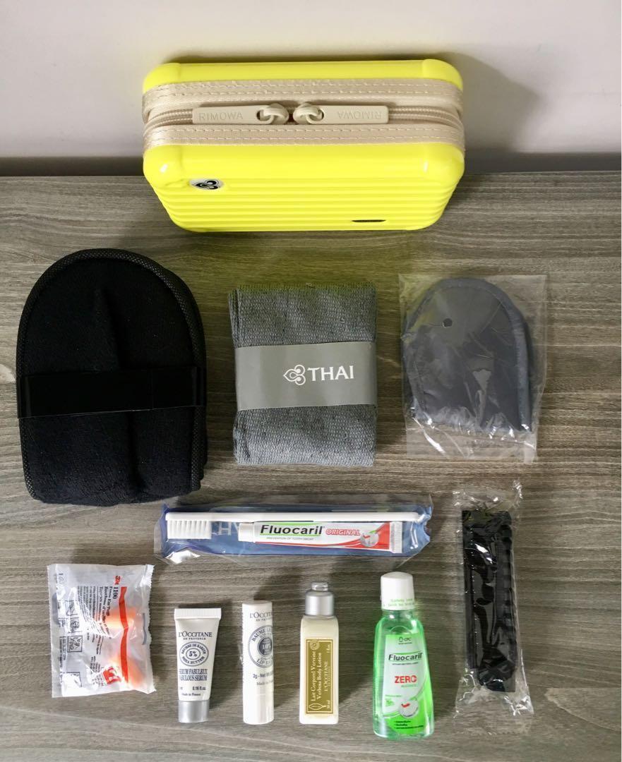Rimowa (Yellow, Glossy, Hard Case) Airline Travel Amenity Kit, Hobbies & Toys, Travel, Travel ...