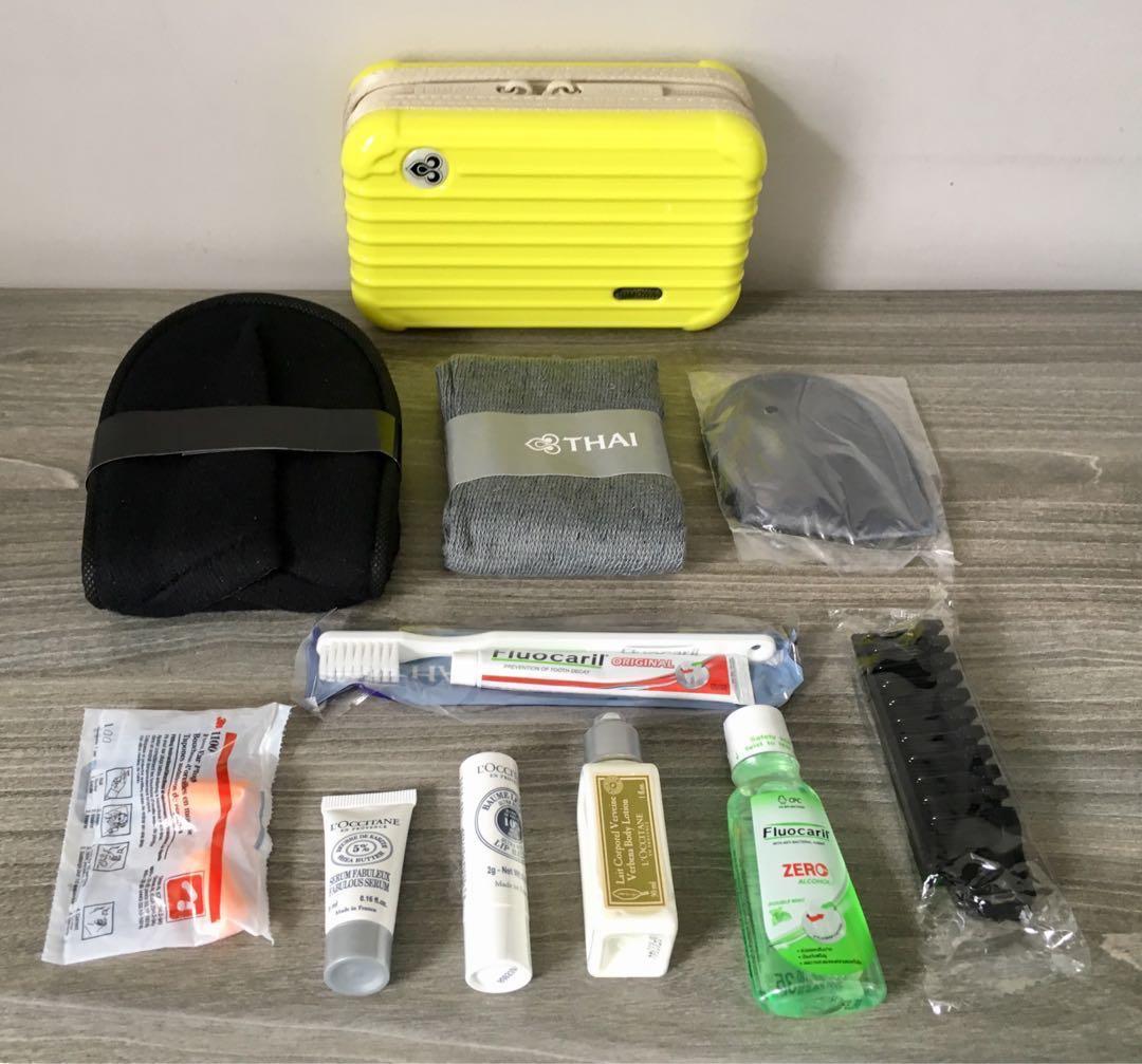 Rimowa (Yellow, Glossy, Hard Case) Airline Travel Amenity Kit, Hobbies ...