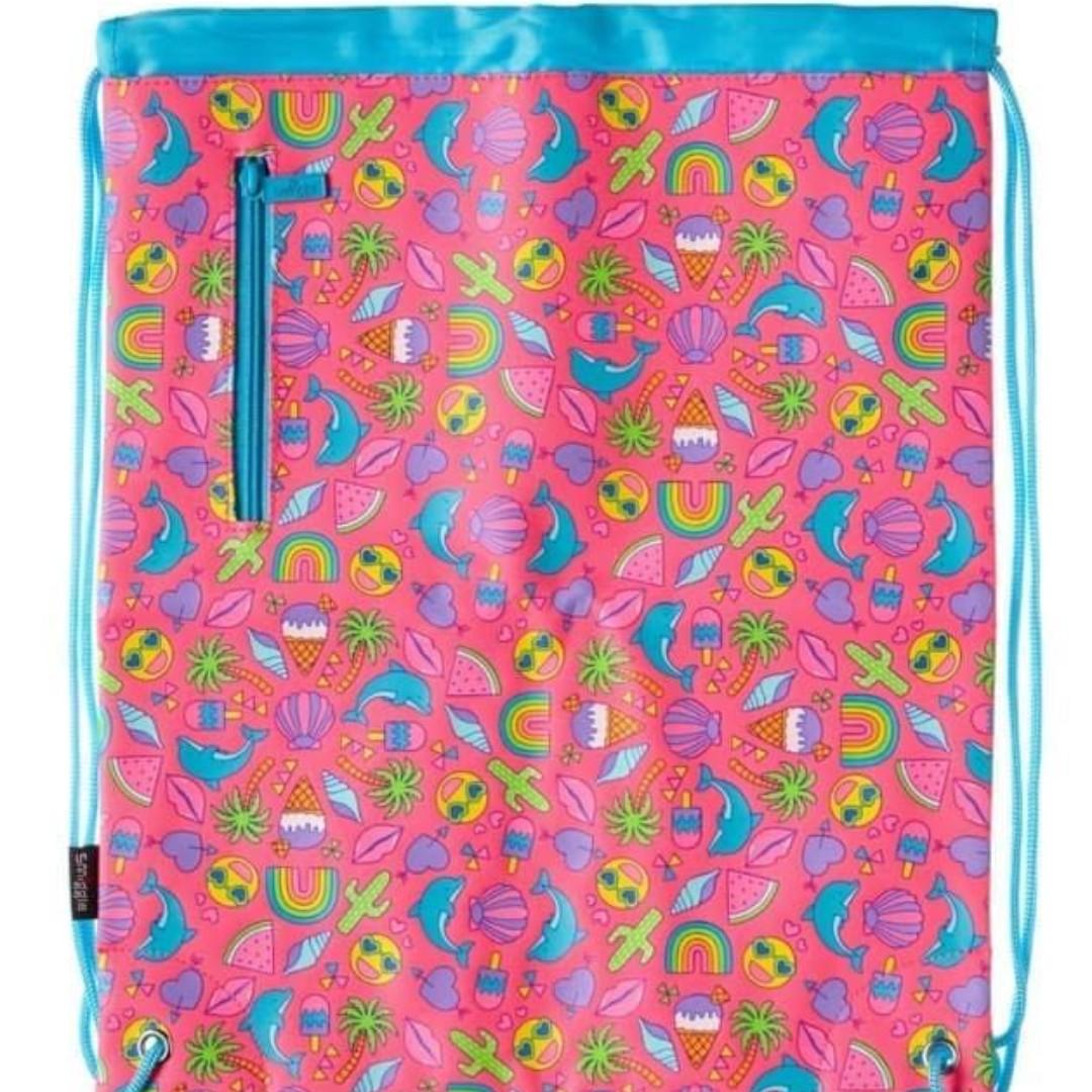 Shimmy Drawstring Bag (Pink) (Smiggle) (Authentic) (Brand New), Babies ...