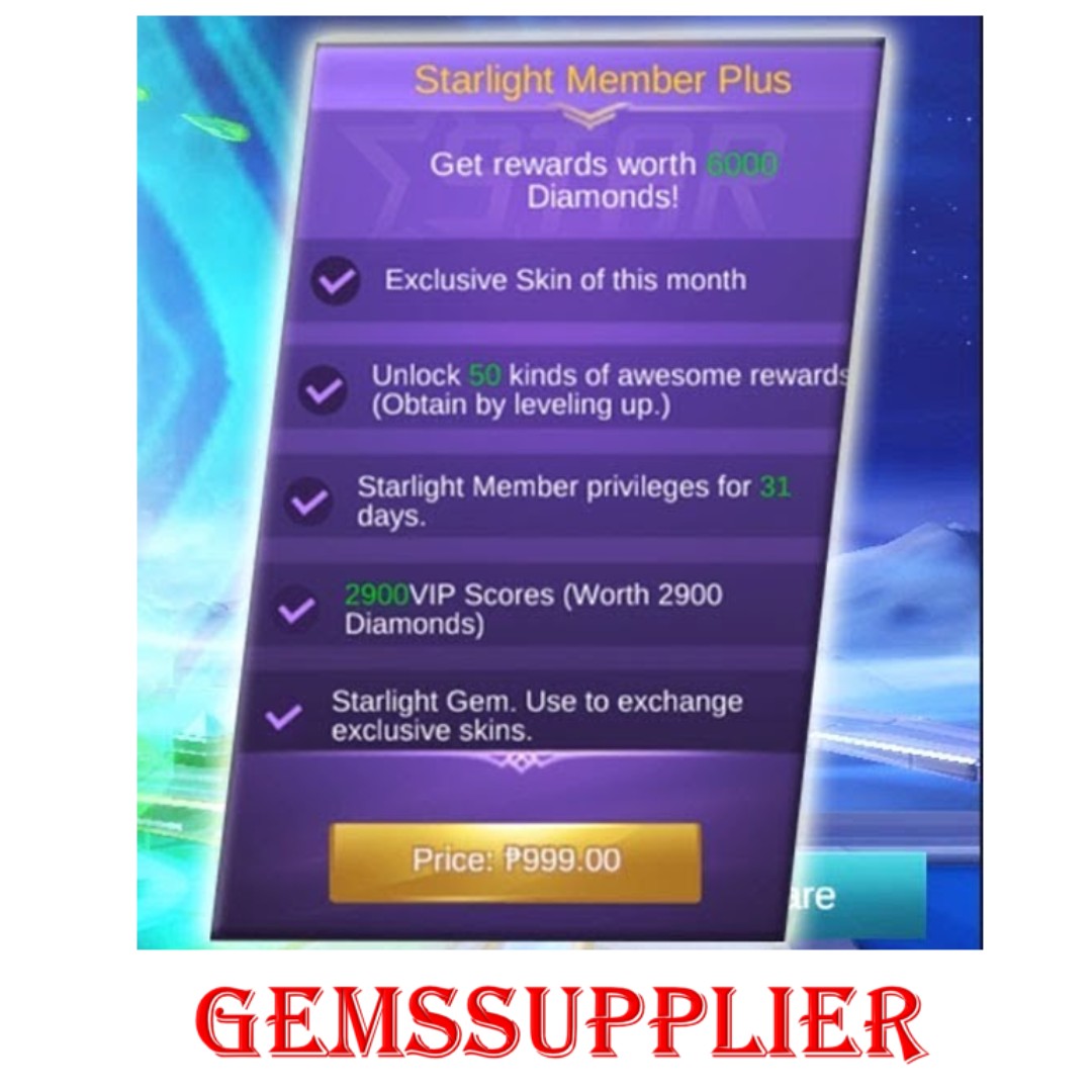 Starlight Member Plus (Mobile Legends), Video Gaming, Gaming ...