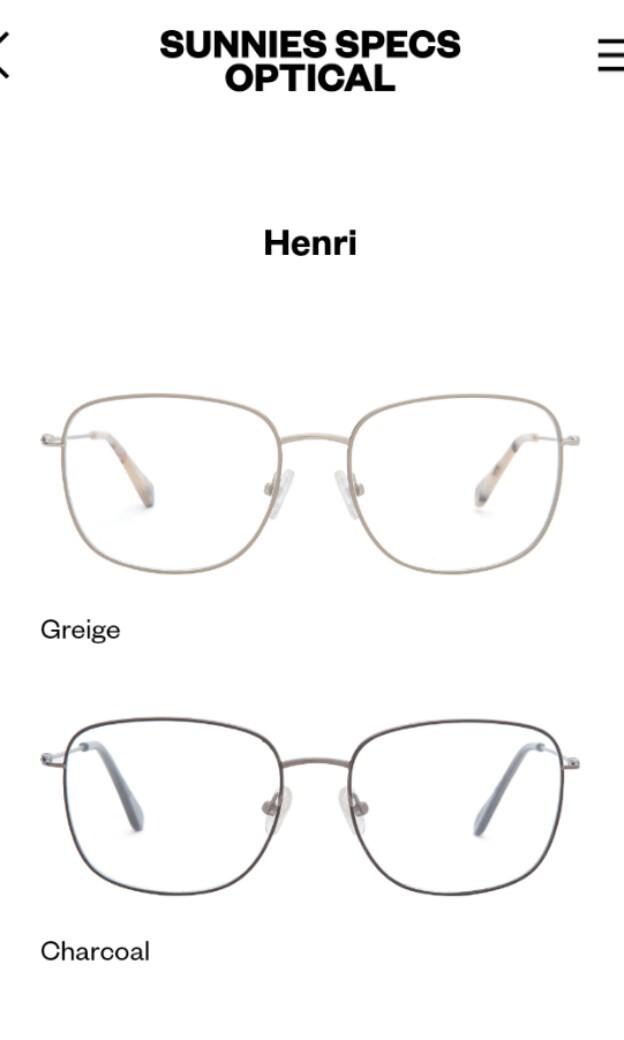 Sunnies Specs Henri Greige, Women's Fashion, Watches & Accessories ...