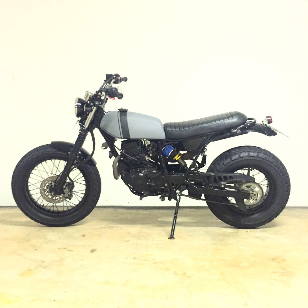 TW200 custom tracker, Motorcycles, Motorcycles for Sale, Class 2B on ...