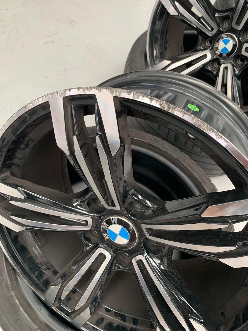 BMW M sport rims 18", Car Accessories, Tyres & Rims on Carousell