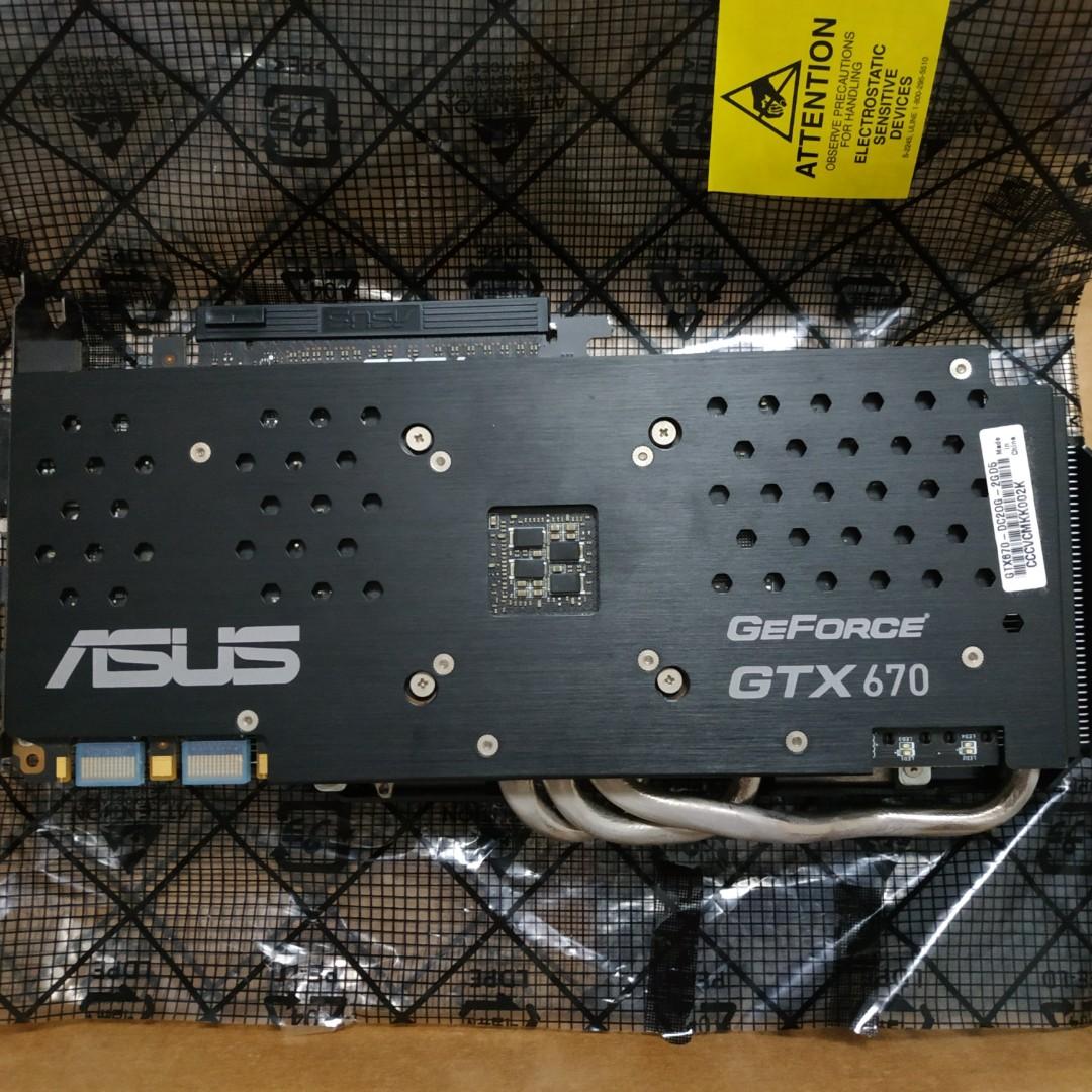 ASUS GTX 670 DCU II 2GB, Computers & Tech, Parts & Accessories ...