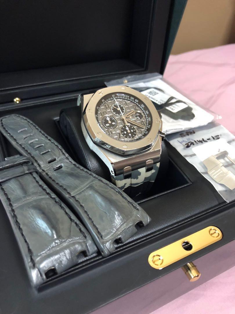 Audemars Piguet Royal Oak Offshore Chronograph Elephant Steel 42mm Grey ...