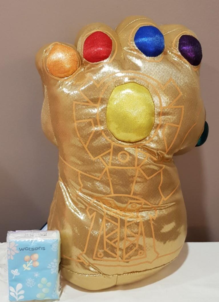 Authentic Avengers Endgame Infinity Gauntlet Premium Plush, Hobbies ...