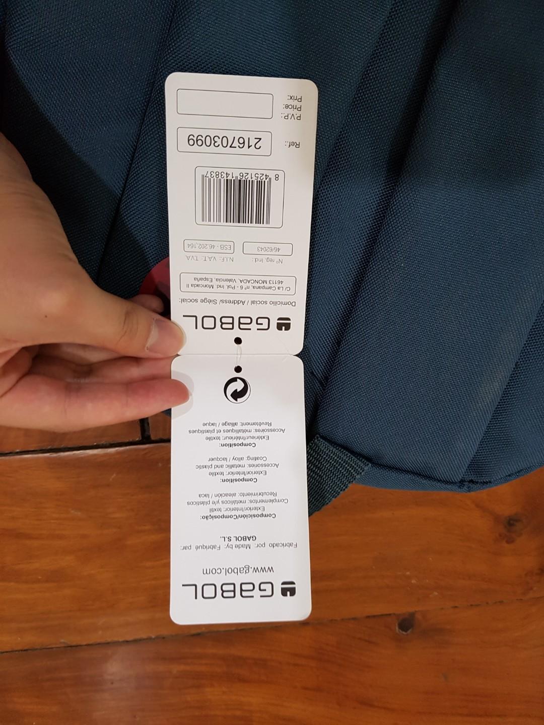 Gabol Navy Blue Classic Backpack, Women's Fashion, Bags & Wallets ...