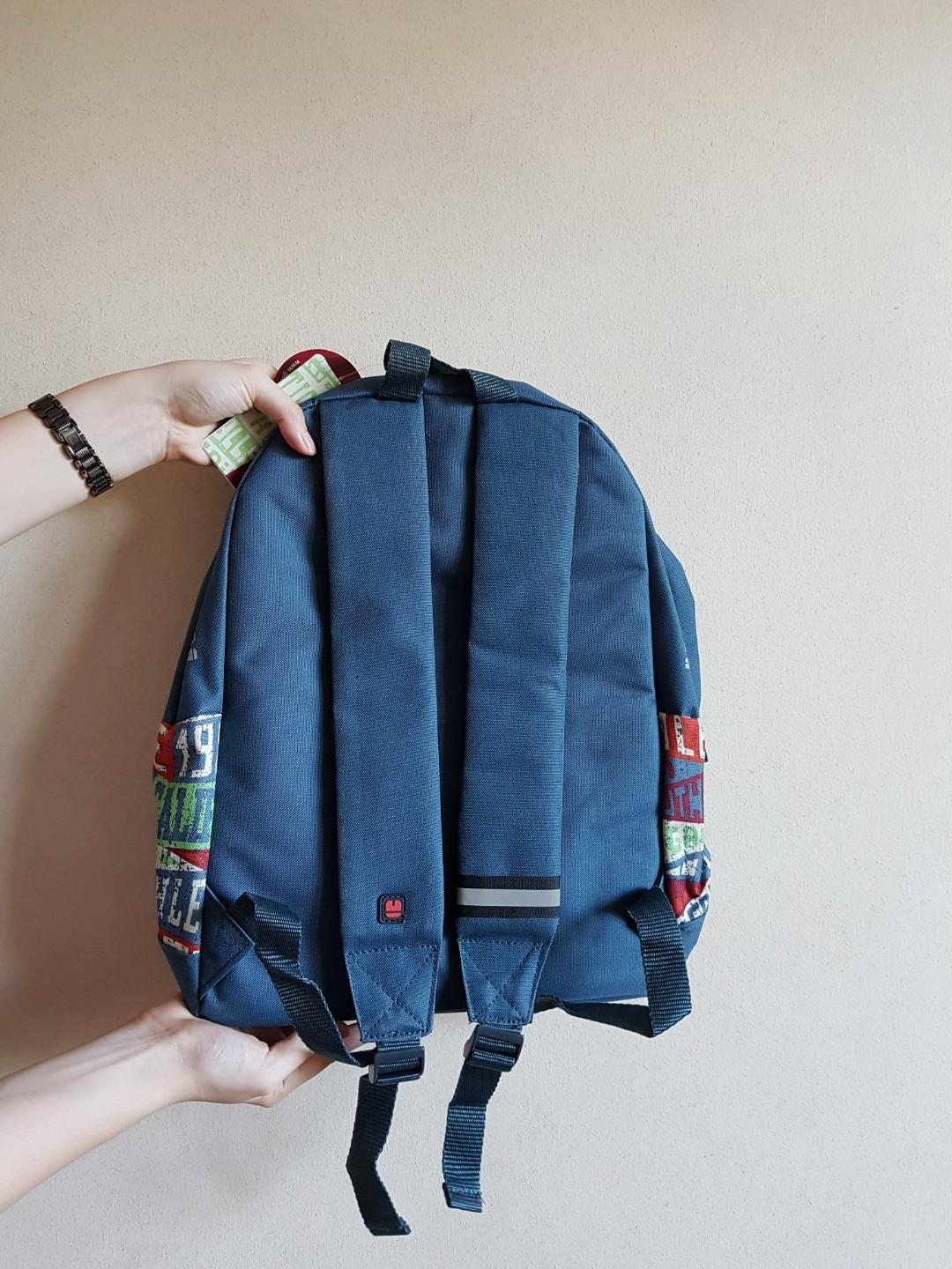 Gabol Navy Blue Classic Backpack, Women's Fashion, Bags & Wallets ...