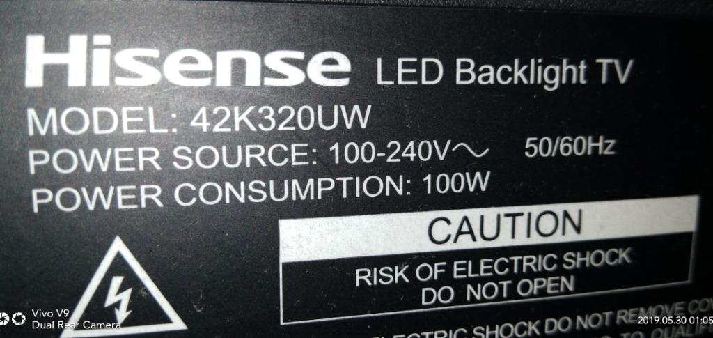 Hisense 42 inch 4k TV, TV & Home Appliances, TV & Entertainment, TV on ...