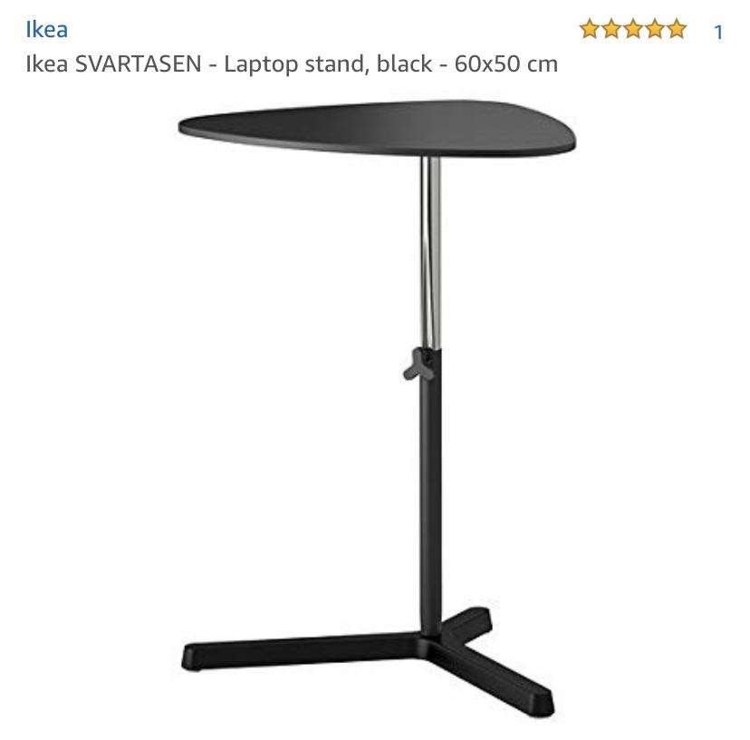 IKEA laptop table black, Furniture & Home Living, Furniture, Tables ...