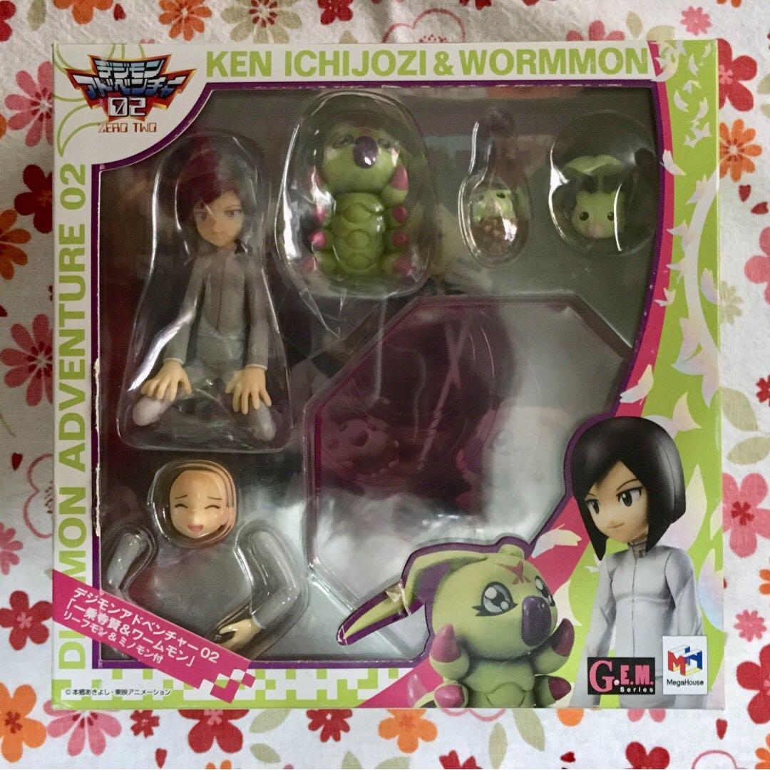 (MISB) Megahouse Ken and Wormmon Digimon Adventure scale figure ...