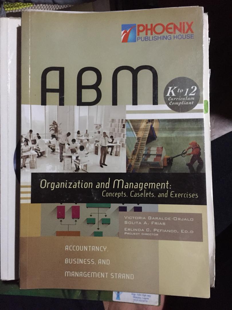 Organizational and Management for ABM, Hobbies & Toys, Books ...