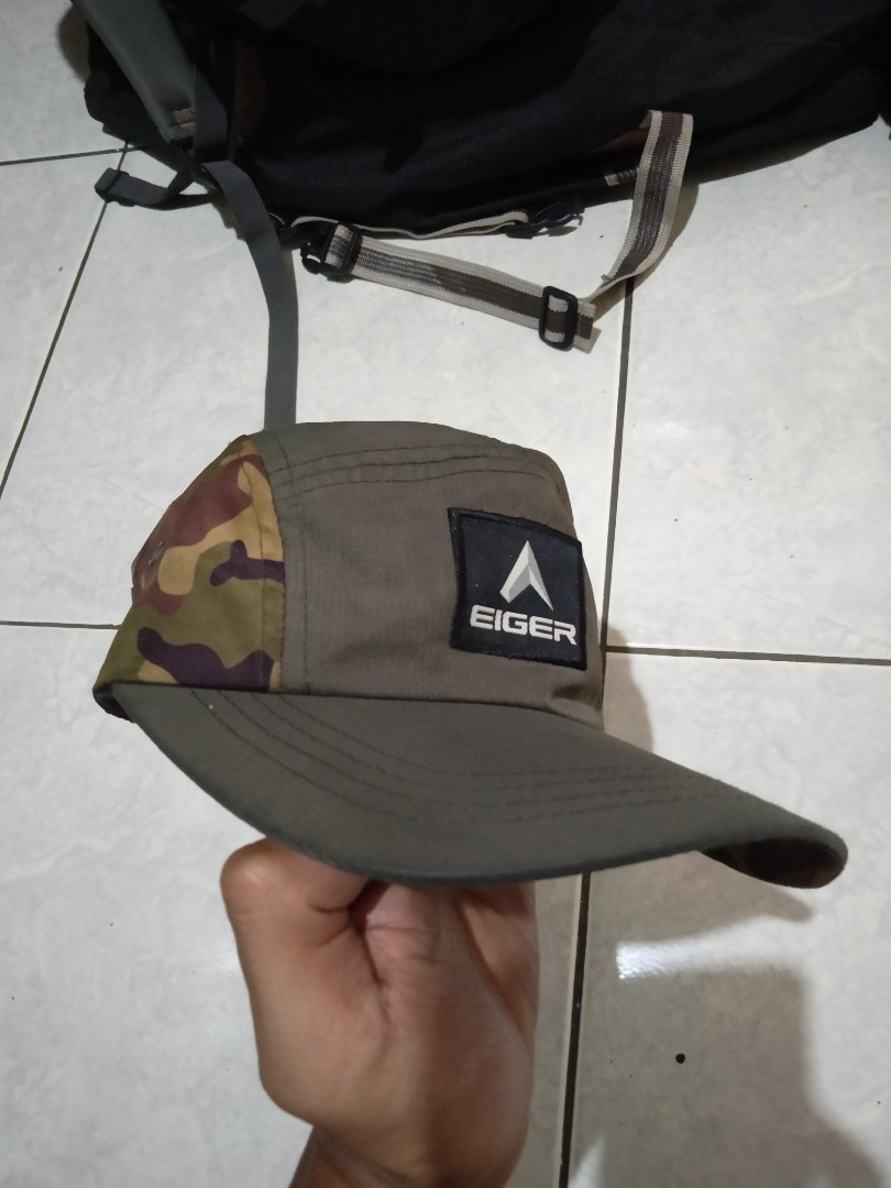 Panel Hat Eiger Original, Fesyen Pria, Aksesoris, Topi di Carousell