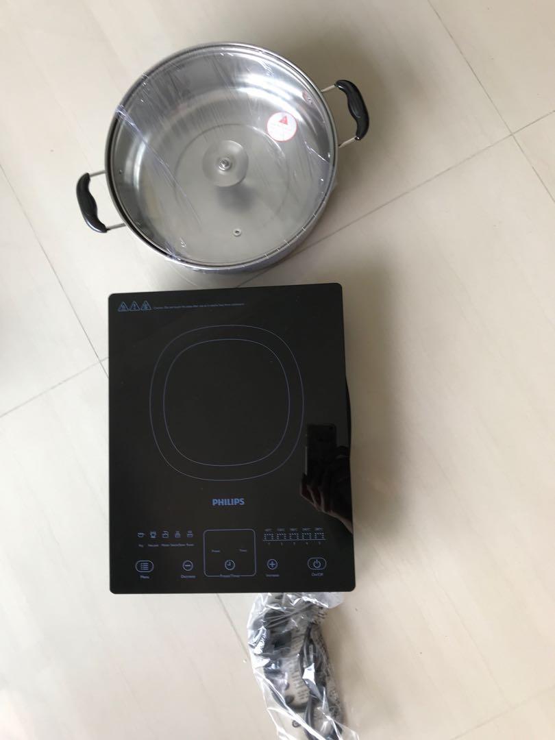Philips induction cooker with pot, Home Appliances, Kitchenware on ...