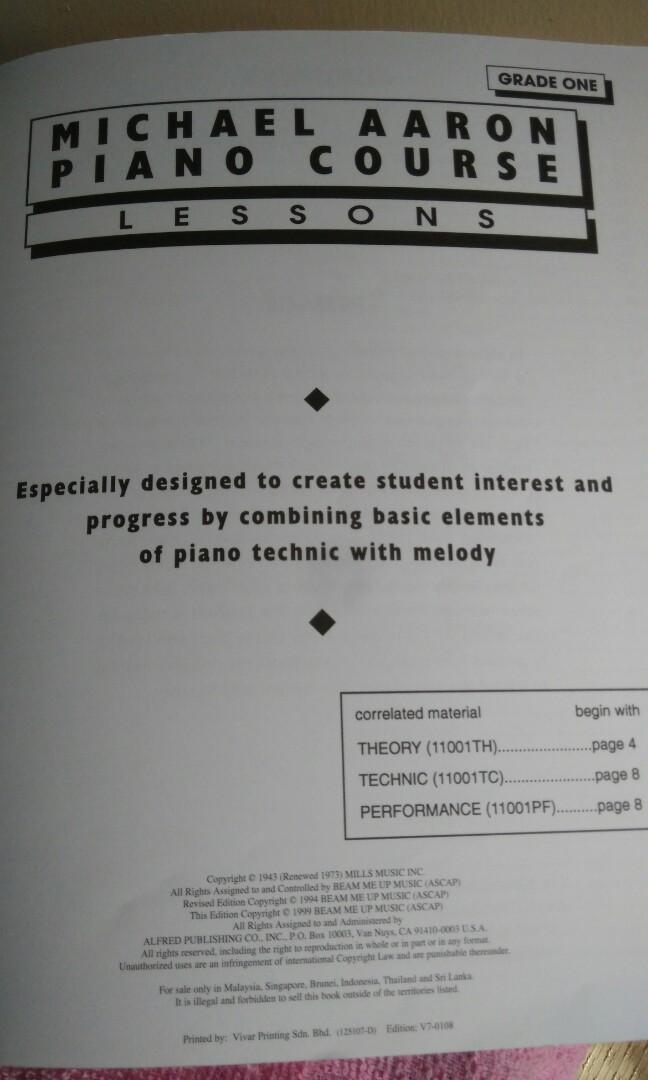 Piano Course book, Hobbies & Toys, Books & Magazines, Textbooks on ...