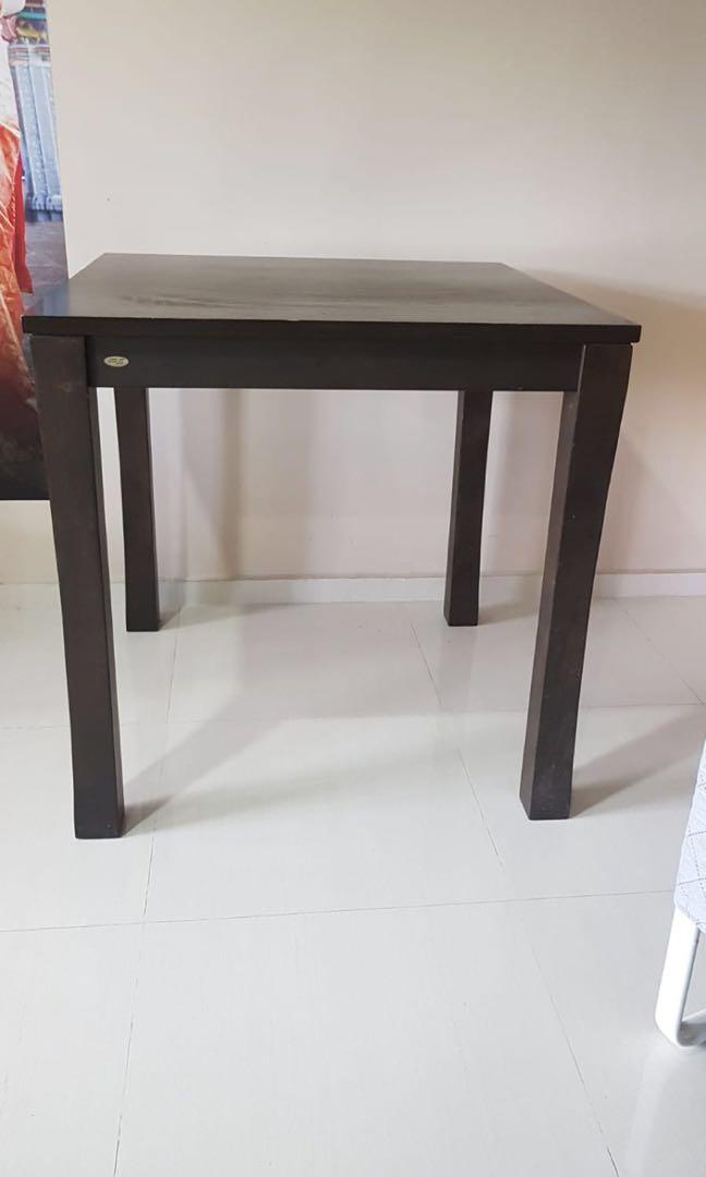 Pre-Loved Full Wood High Table, Furniture & Home Living, Furniture ...