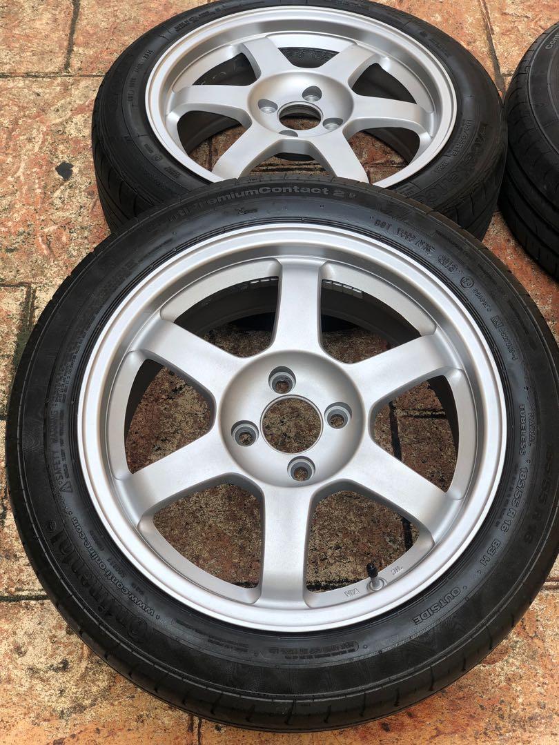 Rim TE37 16, Auto Accessories on Carousell
